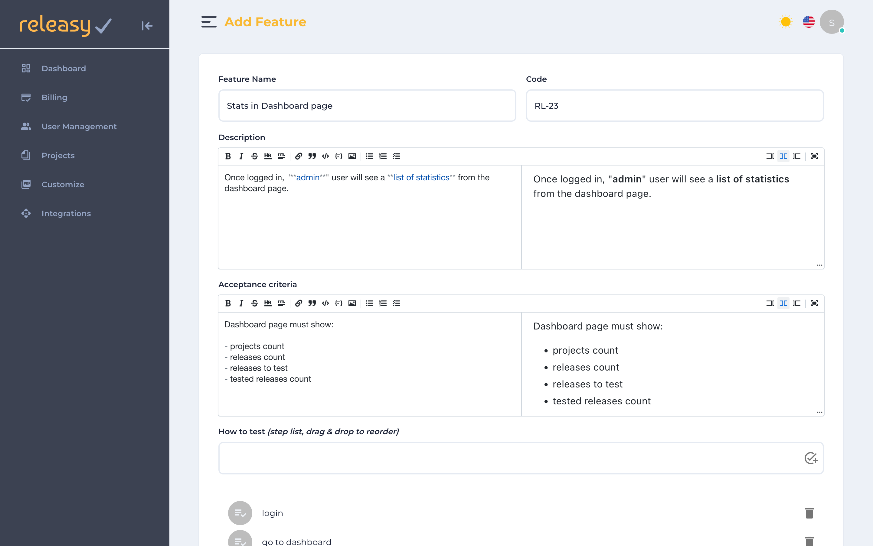 Releasy, the hassle-free test management platform and issue tracker for ...